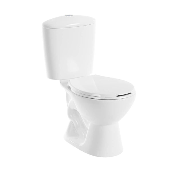 White MANANTIAL PRO Round Front Toilet Combination – Inova Barbados